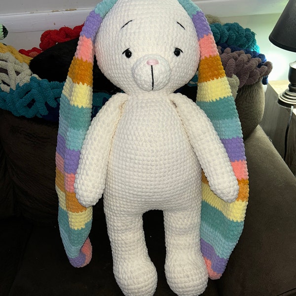 Big Bunny Crochet Pattern / Amigurumi Bunny Pattern / PDF Crochet Plush ...