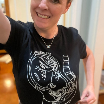 Pregnancy Anatomy Shirt, Fetus in Utero, Midwife Shirt, OBGYN, Nursing ...