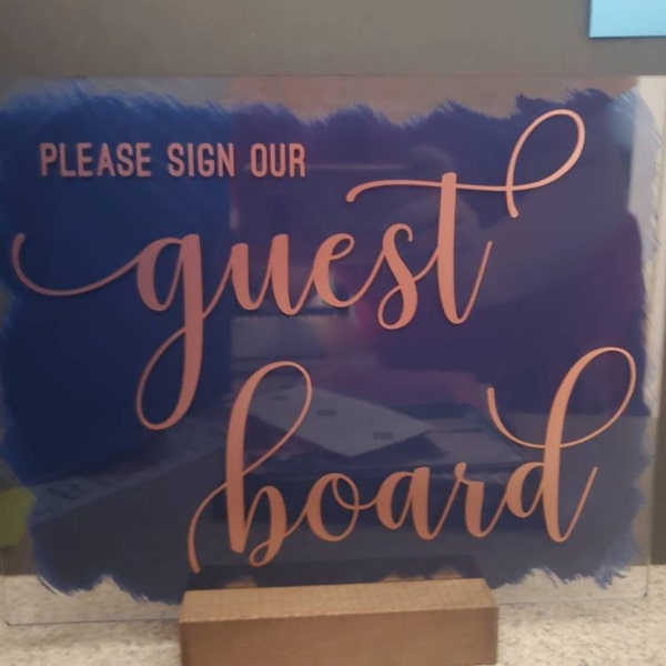 SVG & PDF | Please Sign Our Guest Board, Guestbook Digital Download ...