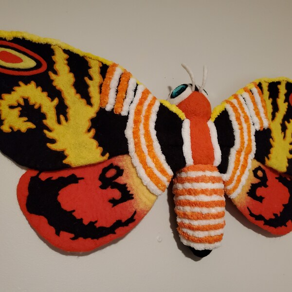 Moth, Realistic Felted Moth, Ischyja Paraplesius, Gift for Naturalist ...