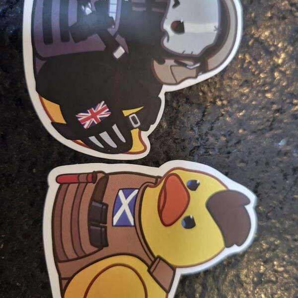 PREORDER - COD Soap & Ghost Chibi Acrylic Pins (full-bleed) - Etsy