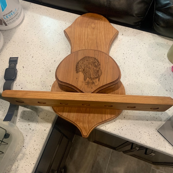 Rustic Turkey Mounting Plaque With Burned Pine Beard Board: Handcrafted ...