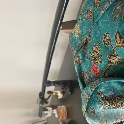 Black and Gold Mens Silk Kimono Robe, Boheme Silk Dressing Gown for Man ...