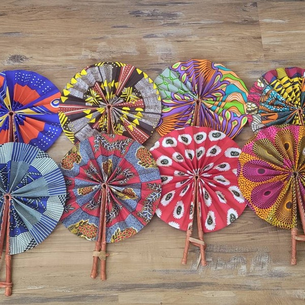 Handheld African Folding Fan - Etsy
