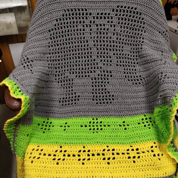 Filet Elephant Blanket Crochet Pattern - the Lavender Chair - *PDF FILE ...