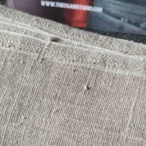 Pure Linen Fabric, Very Heavy Weight, Undyed, Prewashed. 280 Gsm ...