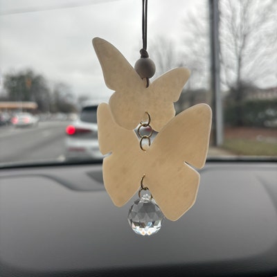 Essential Oil Leaf Car Diffuser, Terra-cotta Hanging Car Charm ...