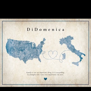 Personalised Map Poster, Love Map, Two Countries Map, Customisable Map ...