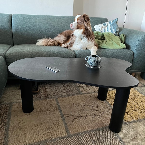 Wooden Coffee Table, Modern Style Coffee Table, Tooth Shape Coffee ...