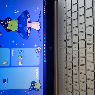 Wizard Frog Computer Desktop Theme Background Wallpaper Organizer Set ...