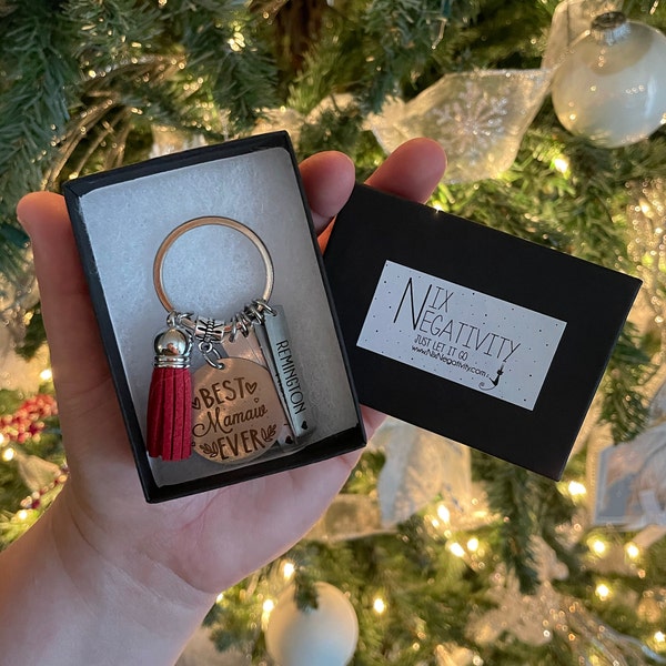 Mamaw Gift Keychain Key Chain • BEST MAMAW EVER • #1 Mamaw • Mamaw Gift ...