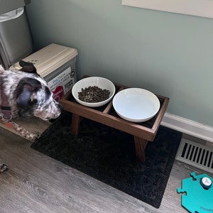 Tall Bowl Stand Elevated Dog Bowl Feeder Raised Dog Feeder Dog Lick Mat ...