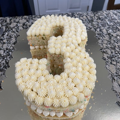 Number Cake Templates, Stencils 0 to 9, Printable Instant Digital ...