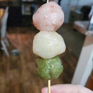 DIY Kit Hanami Dango Mochi Rice Cake Free Shipping 10 Skewers 30 ...