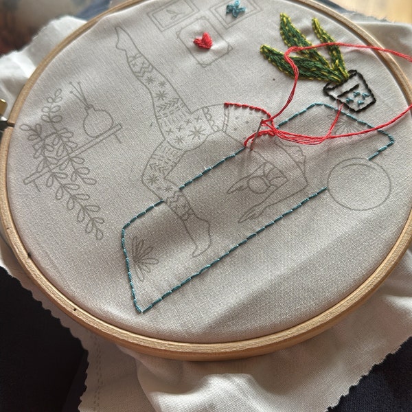 Highland Hike Mini Embroidery Kit - Satin Stitch - Scotland Craft Kit ...