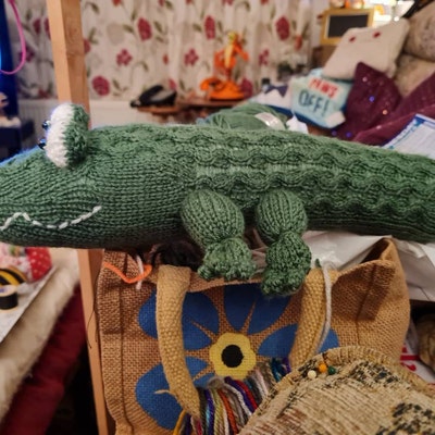 Miles the Crocodile Toy Knitting Pattern - Etsy