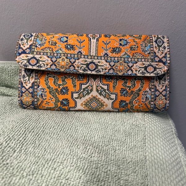 Small Wallet for Women, Boho Wallet Made With Carpet Patterns, Womens ...
