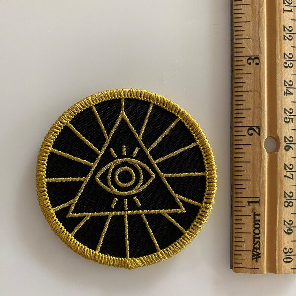 Illuminati Embroidered Iron-on Patch - Etsy