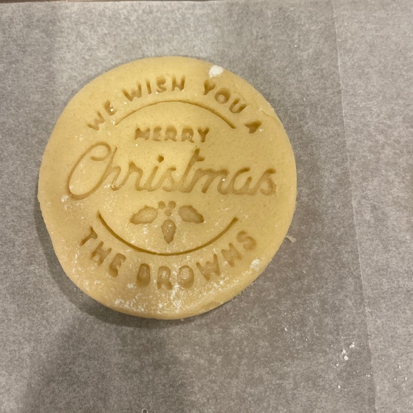 Personalized Cookie Cutter for Christmas, Stamp With Family Name ...