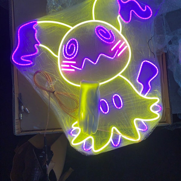 GHOST Japanese ANIME Character - LED Neon Sign, Custom Neon, Neon Light ...