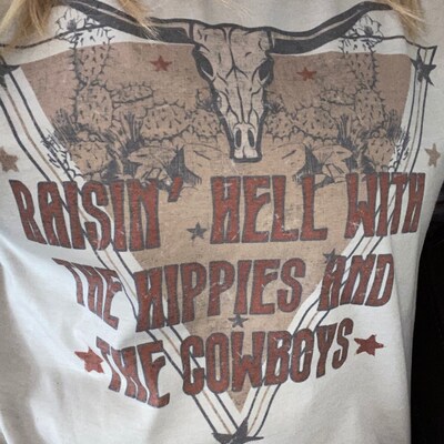 With the Hippies & the Cowboys PNG Sublimation Download Tshirt Designs ...