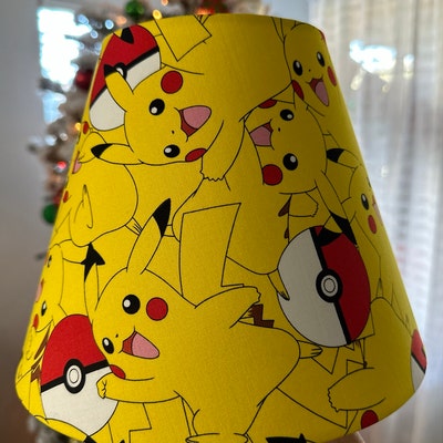 Pokémon Lamp Shade. Pikachu. Yellow. Shades Are 9.5 X 5 X 7 Tall - Etsy