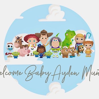 DIGITAL A Boy Story Baby Shower Welcome Sign, Modern Boy Story Welcome ...