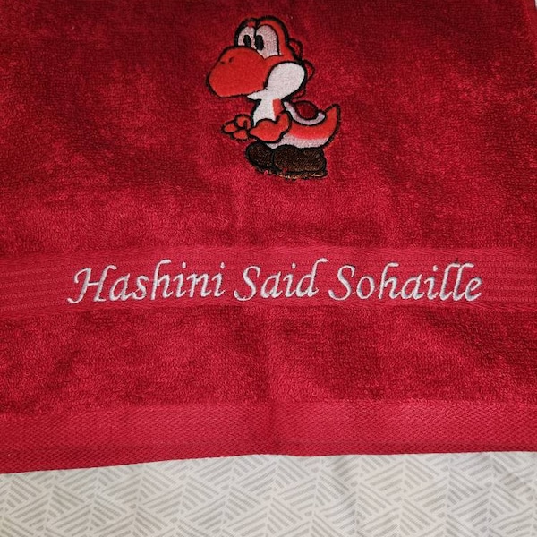 Super Mario, Yoshi Guest Towel, Face Towel, Bath Towel - Etsy Sweden