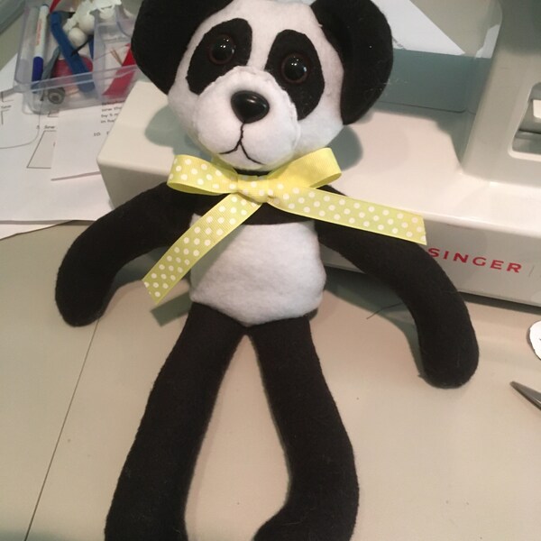 Plush Panda Sewing Pattern Panda Bear Pattern PDF Plushie Sewing ...