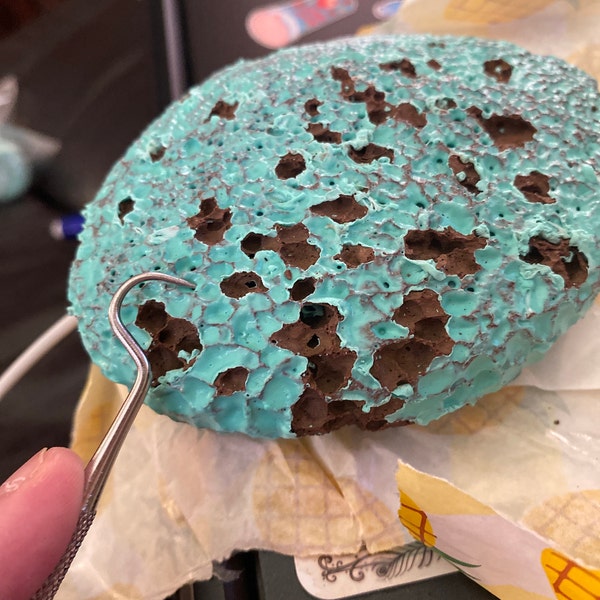 Picky Party Fully Covered Caribbean Blue Picking Stone Fidget - Etsy