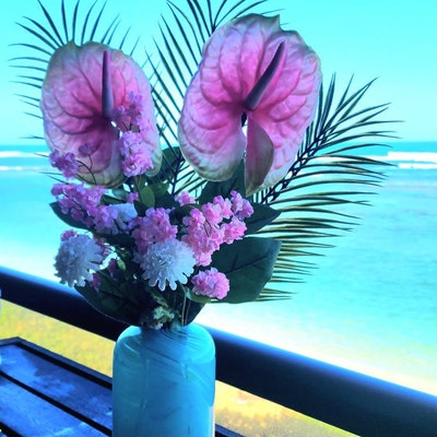 14 Gray Roses Buds, Long Stems, Bush Bouquet, Artificial Roses, Silk ...