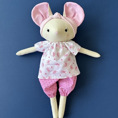 Mouse Sewing Pattern PDF make a Cloth Mouse Doll / Stuffed Animal Toy ...