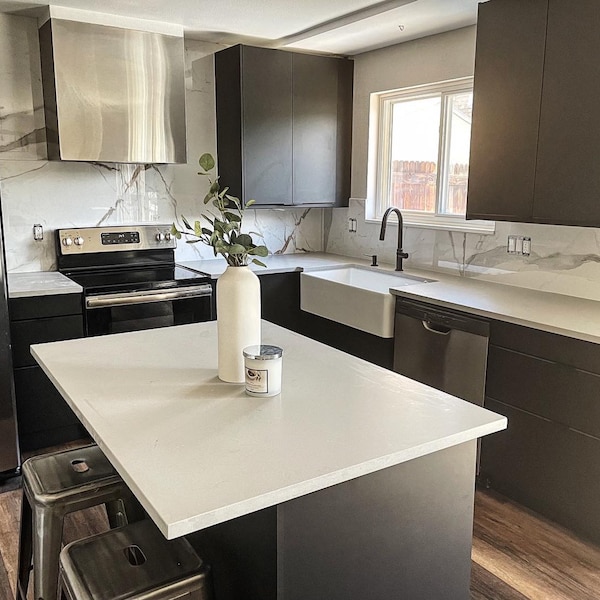 30" Matte Black Square Hood Vent Custom Color 3 Speed Fan With Leds - Etsy