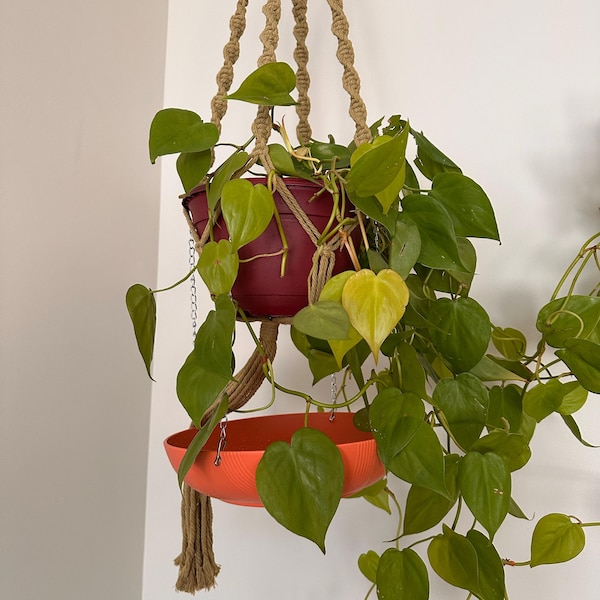 9-10” Hanging Plant Drainage | Eco-friendly Catch Trays With Chain | No ...