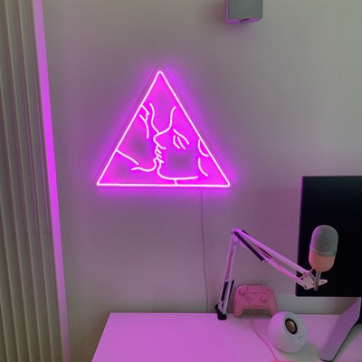 AESTHETE Neon Sign Light Office Living Room Interior Design, Neon Sign ...