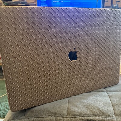 Woven Leather Milky Beige Hard Case Cover for MacBook Air 13 MacBook ...