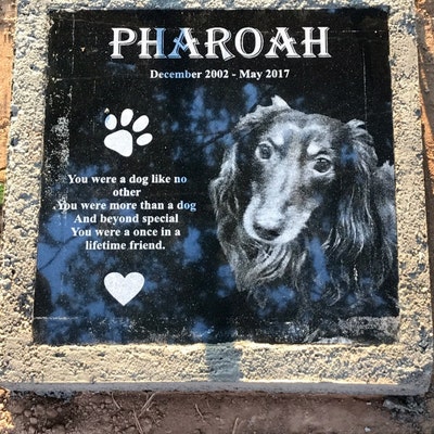 12x12 Personalized Pet Headstone Bunny Rabbit Tombstone Laser - Etsy