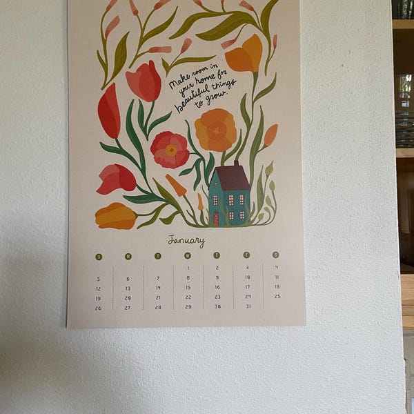 2025 Wall Calendar | Magical Luna Moth | Botanical Wall Print ...