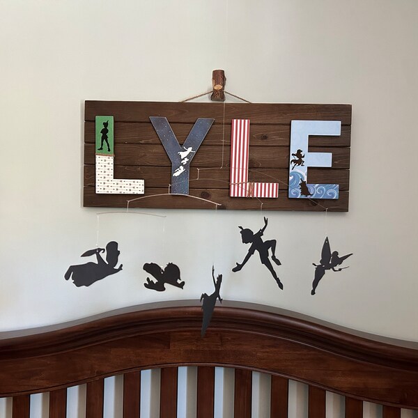 Peter Pan Theme Nursery Letters - Etsy