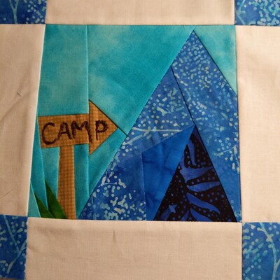 CAMP TENT Paper Pieced Block Pattern in PDF - Etsy