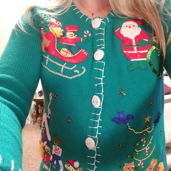 Vintage Christmas Sweater You Pick 80s 90s Xmas Sweatshirt Men's Women's All Sizes Ugly Sweater ...