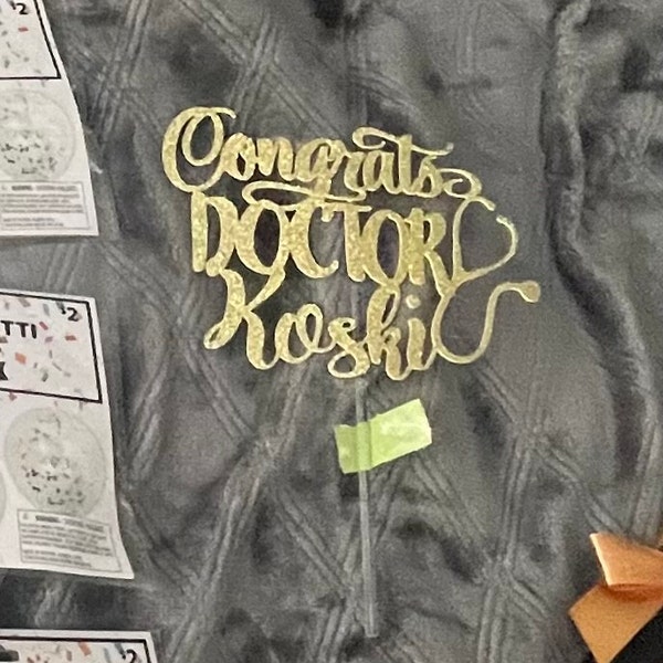Personalized Name Doctor Graduation Topper, Graduation 2025 Topper, Dr ...