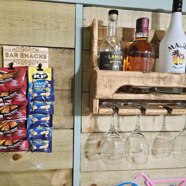 Bar Snacks Holder / Dispenser/ Clip Board - Wall Mounted Ideal for Home ...