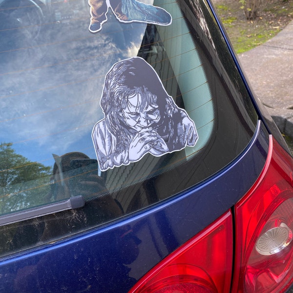 Classic Horror Vinyl Decal Sticker Static Cling Window Film Vinyl Iron ...