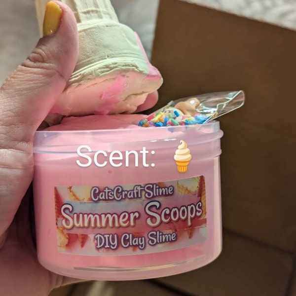 Slushie Slime candy Cauldron SCENTED Purple Crystal Clear Slushee Bead ...