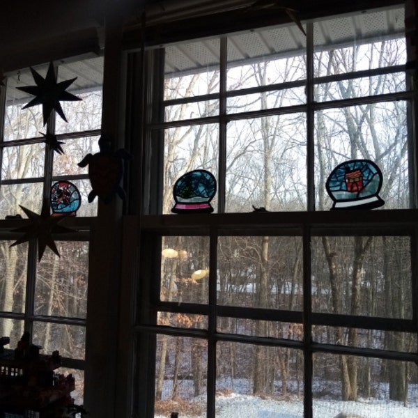 Snowglobes Suncatcher Kit, Kids Winter Craft Kit, Christmas Crafts for ...