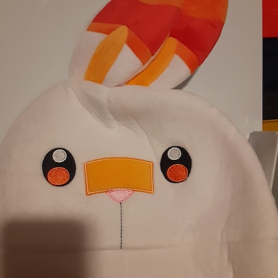 Scorbunny Plush Hat Pokemon Hat Pokemon Sword and Shield Hat Fleece Hat ...
