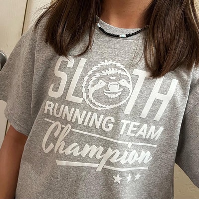 SVG Sloth Svg Funny Svg Sloth Running Team Champion Svg Heat Transfer ...