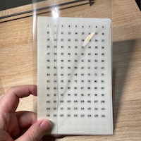 124 Pcs Round Number Sticker. Month Sticker, Number Label, Round Number ...