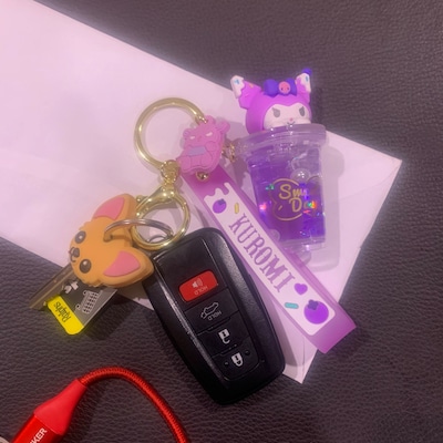 Milk Candy Liquid Keychain, Floating Oil Accessories/ Bag Charm ...